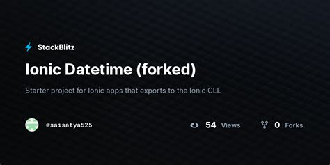 Ionic Datetime Forked Stackblitz