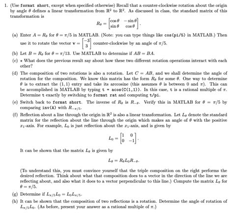 Solved Answer This Question Using MATLAB Please Please Chegg Com