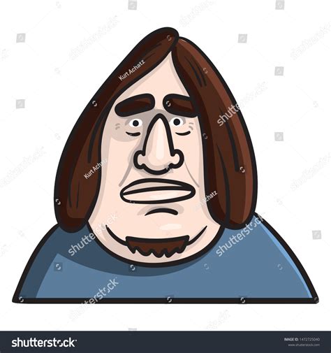 Colored Cartoon Thick Cliche Nerd Brown Stock Vector Royalty Free 1472725040 Shutterstock