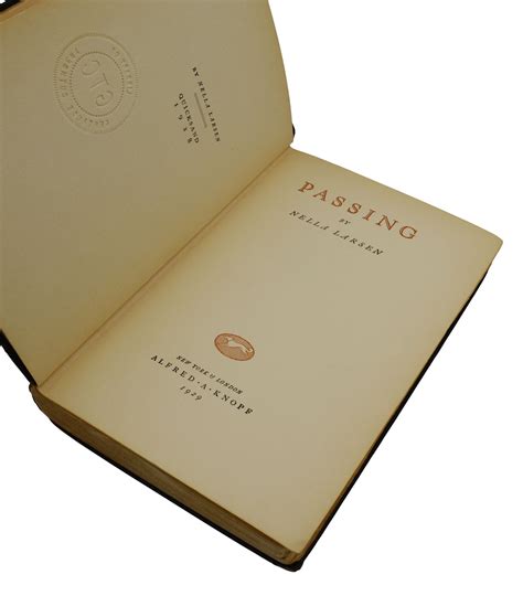 Passing Nella Larsen First Edition