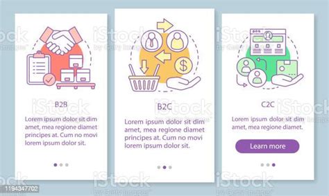 선형 개념의 모바일 앱 페이지 화면 온보딩 비즈니스 마케팅 3에 대한 스톡 벡터 아트 및 기타 이미지 3 개념 고객 Istock