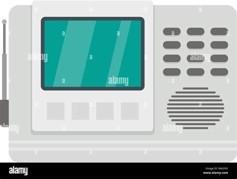 House Intercom Icon Flat Illustration Of House Intercom Vector Icon