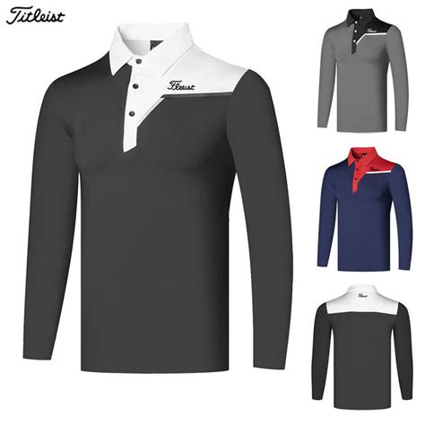 Titleist 3종 남성 투톤 긴팔 카라 티셔츠 골퍼 엠파이어 골프웨어 레플리카 전문