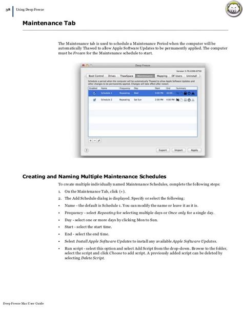 deep freeze mac os mojohrom