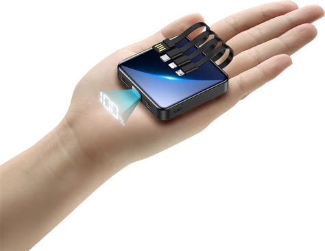 Amazon Com Ttvcer Small Portable Charger Mah Fast Charging Portable Power Bank Built In