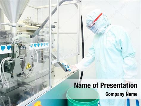 Worker Male Factory Inspecting Quality PowerPoint Template Worker Male Factory Inspecting