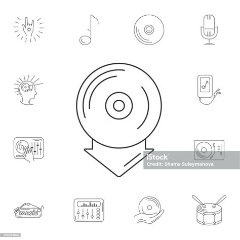 음악 아이콘을 다운로드 합니다 간단한 요소 그림입니다 음악 컬렉션 집합에서 음악 기호 디자인을 다운로드 합니다 웹 및 모바일