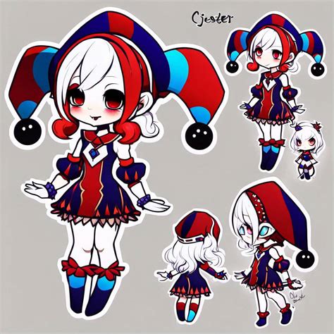 Closed Cute Jester Girl By Miss Clever On Deviantart