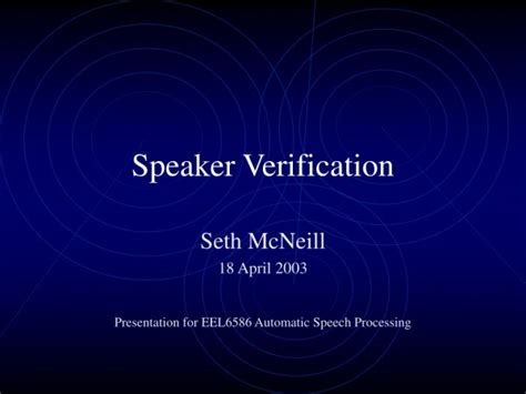 ppt voice recognition using automatic speaker verification asv