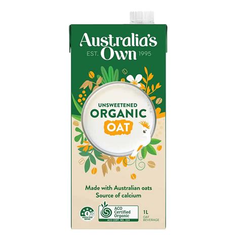 Oat Milk Unsweetened Australias Own Foods