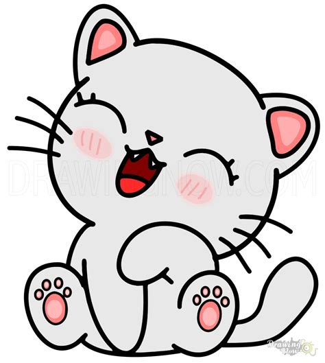 How To Draw A Chibi Cat Drawingnow