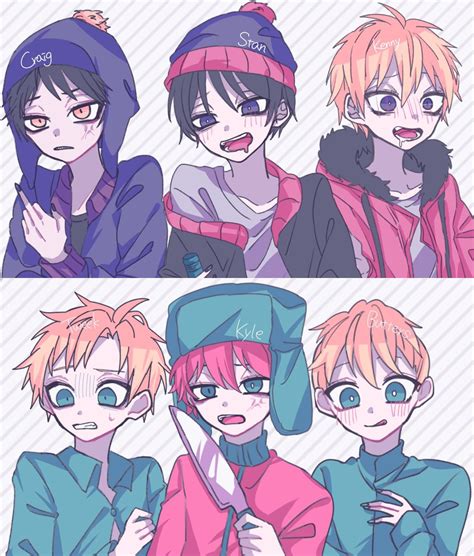 South Park Anime Style