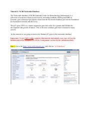 NCBI Nucleotide Database Tutorial 1 Pdf Tutorial 1 NCBI Nucleotide Database The Nucleotide