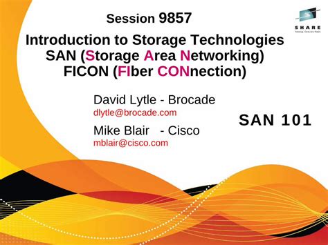 Pdf Introduction To Storage Technologies San Storage Area Introduction To Storage