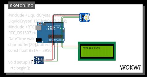 Sensor Suhu Wokwi Esp32 Stm32 Arduino Simulator