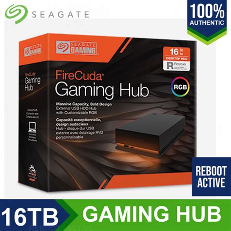 Seagate Firecuda Gaming Hub 16tb Usb 3 2 External Hard Drive Hdd Customizable Led Light