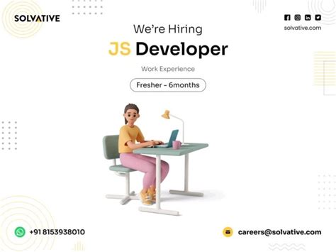 Anuj Patel On Linkedin Solvative Is Hiring A Javascript Developer We Are Looking For A Dynamic