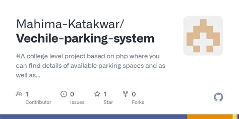 Github Mahima Katakwarvechile Parking System A College Level Project Based On Php Where You