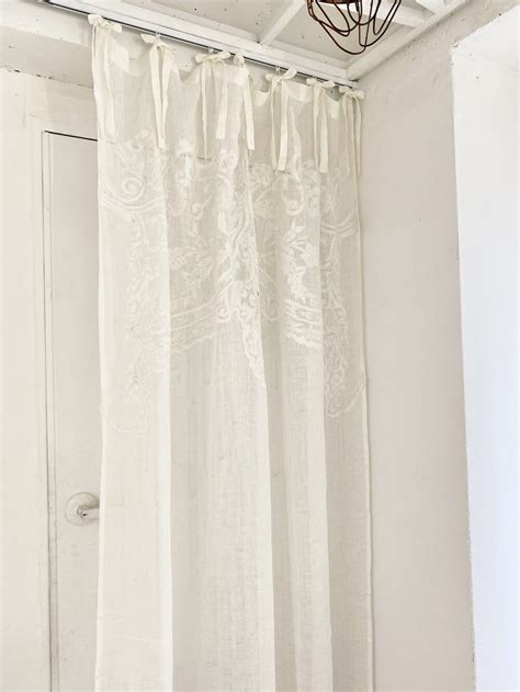 샐리아 린넨 프렌치 자수 고급 수입커튼