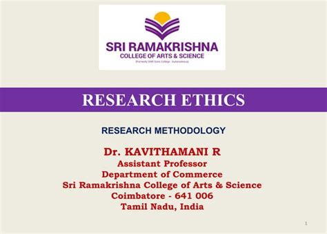 Research Methodology And Its Research Ethics Pptx