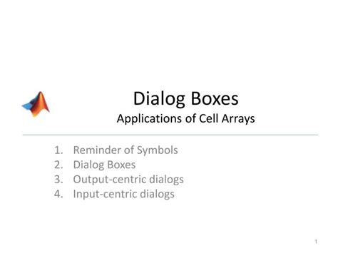 PPT Dialog Boxes Applications Of Cell Arrays PowerPoint Presentation ID