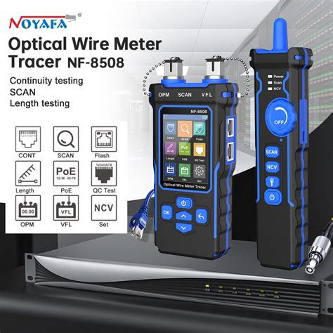 Noyafa Nf 8508 Network Cable Tester Lan Optical Power Meter Tester Lcd Display Measure Length
