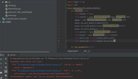 AttributeError Module Seal Has No Attribute EncryptionContext