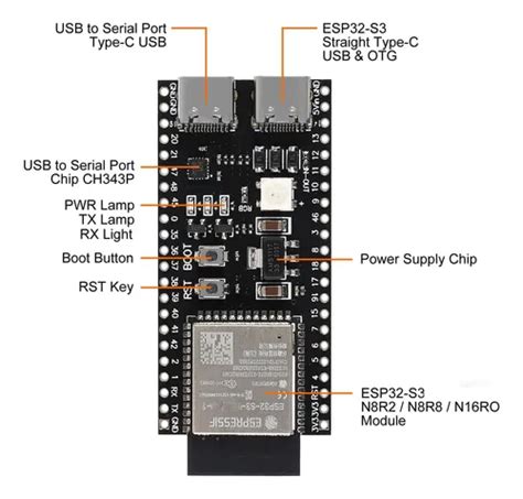 Esp32 S3 Wifibluetooth Dual Tipo C Esp32 S3 Devkit N8r2 Mercadolibre