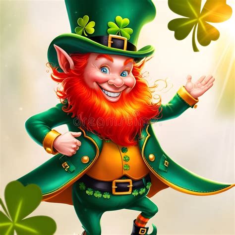 Leprechaun Elf Symbol Of St Patrick S Day Stock Illustration