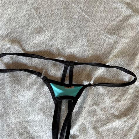 1011 11s Y Back Micro Bikini Thong Sexy String Spandex Swimwear Minimalist Tie Side Bikini