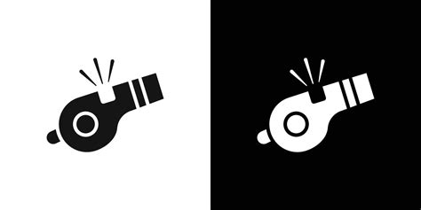 Whistle Icon Flat Set Outline 49364355 Vector Art At Vecteezy