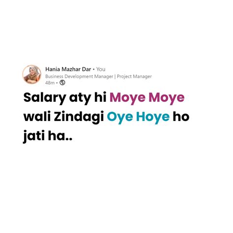 Hania Mazhar Dar On Linkedin Salaryweek
