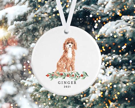 Cavapoo Christmas Ornament Cavapoo Christmas T Poodle Etsy