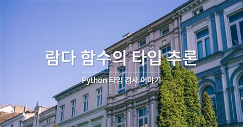 Python 람다 함수의 타입 검사