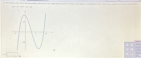 solved use the rational zero test to list the possible