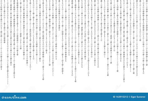 Binary Code On White Background Running Digits Concept Falling Numbers On Light Wallpaper