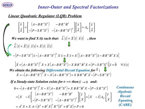 Inner Outer And Spectral Factorizations Ppt