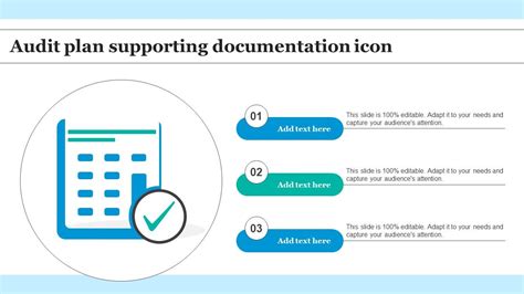 Audit Plan Supporting Documentation Icon Ppt Template