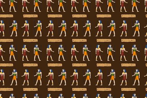 Premium Vector Ancient Egyptian Seamless Pattern