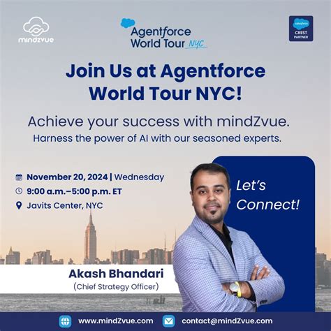 Mindzvue Agentforceworldtour Ai Salesforce Innovation Swayam Chouksey