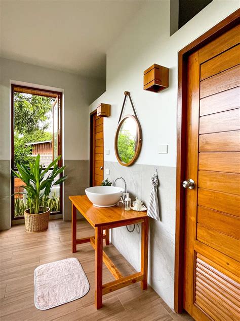 บ้านโมเดิร์นไทยร่วมสมัยทรงตัว L Ove โอบล้อมความอบอุ่นของครอบครัว Homedeedee สไตล์ห้องน้ำ