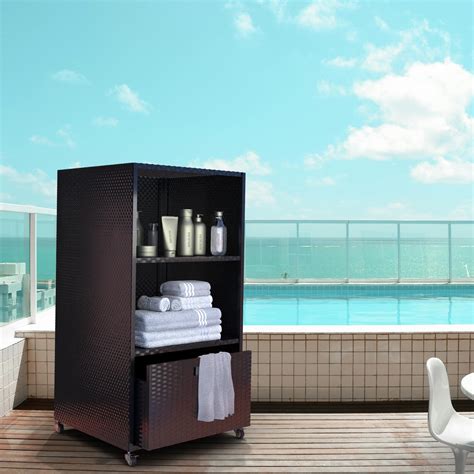 Hooyeah Pool Towel Rack Outdoor Waterproof Pe Plastic