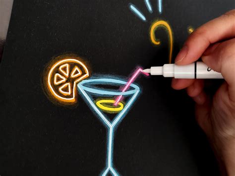 how to draw a neon glow effect 5 steps with pictures instructables