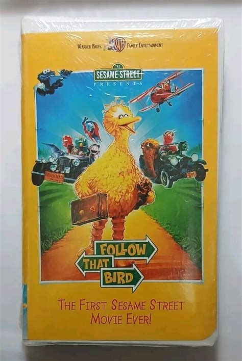 Sesame Street Follow That Bird Vhs Jim Henson Clamshell Sealed