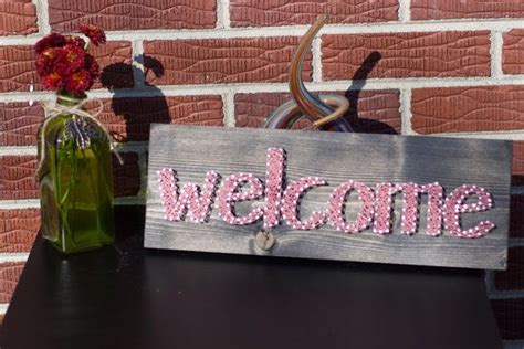 welcome string art string art custom string entry signs