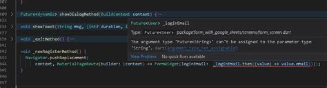 Flutter The Argument Type Future Cant Be Assigned To The