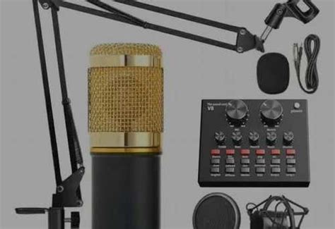Студийный микрофон Bm 800 и звуковая карта V8 Festima Ru Мониторинг объявлений