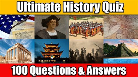 Think You Know History 🏛️ Take The Ultimate History Quiz Challenge