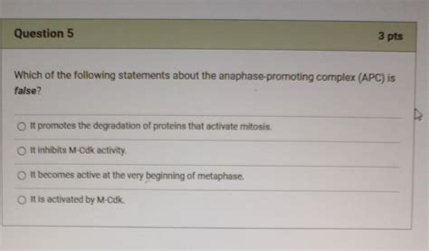 Solved Which Of The Following Statements About The