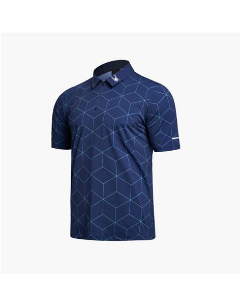 스파이더 남성 프로웹 입체 로고 프린트 폴로 셔츠 Sphmcnts243mnvy